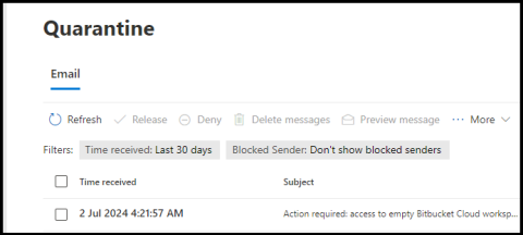 Configure Email Security Quarantine Policy in Microsoft 365 - CPI ...