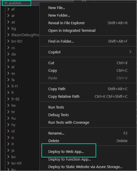 Publish a Blazor .NET App With VS Code to Azure - CPI Consulting Pty Ltd Experts in Cloud, AI ...