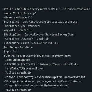 How to Restore an Azure VM OS Disk Using Azure PowerShell - CPI Consulting